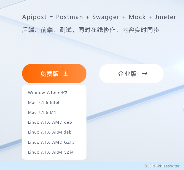 ApiPost的下载以及安装_apipost离线安装-CSDN博客