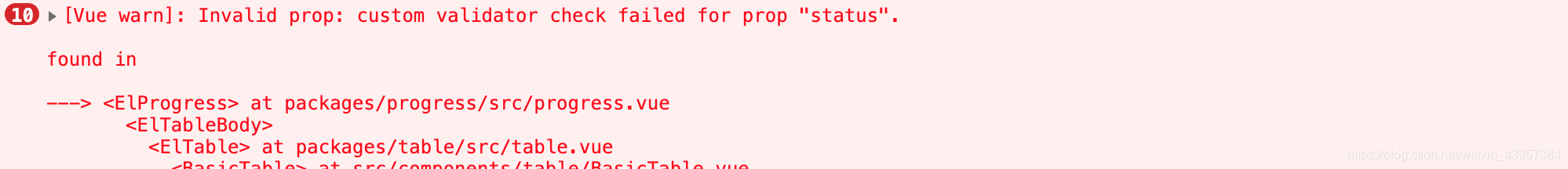 Invalid prop... prop “status“._invalid prop: custom validator check failed for pr-CSDN博客