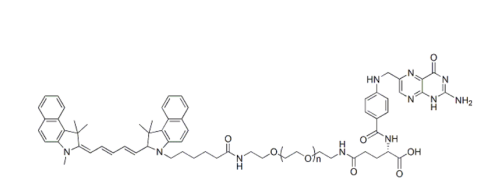 Cy5.5-PEG-FA结构式 荧光Cy5.5标记聚乙二醇叶酸；PEG分子量2000，叶酸(-FA)基团可应用于靶向传递-CSDN博客