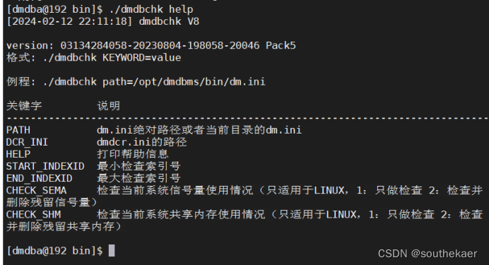 DM数据库，dmdbchk工具，检查修复DM数据库-CSDN博客