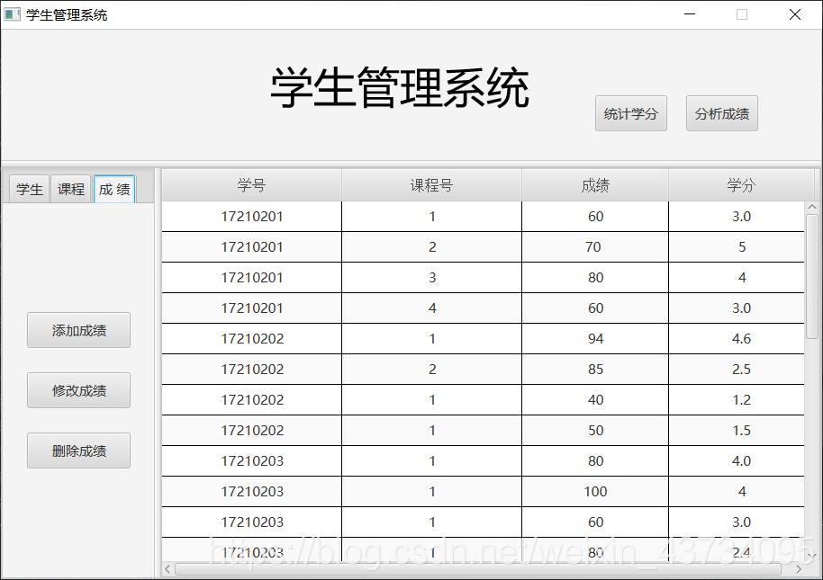 基于mysql和javafx的学生管理系统javafx实现学生信息管理系统 Csdn博客