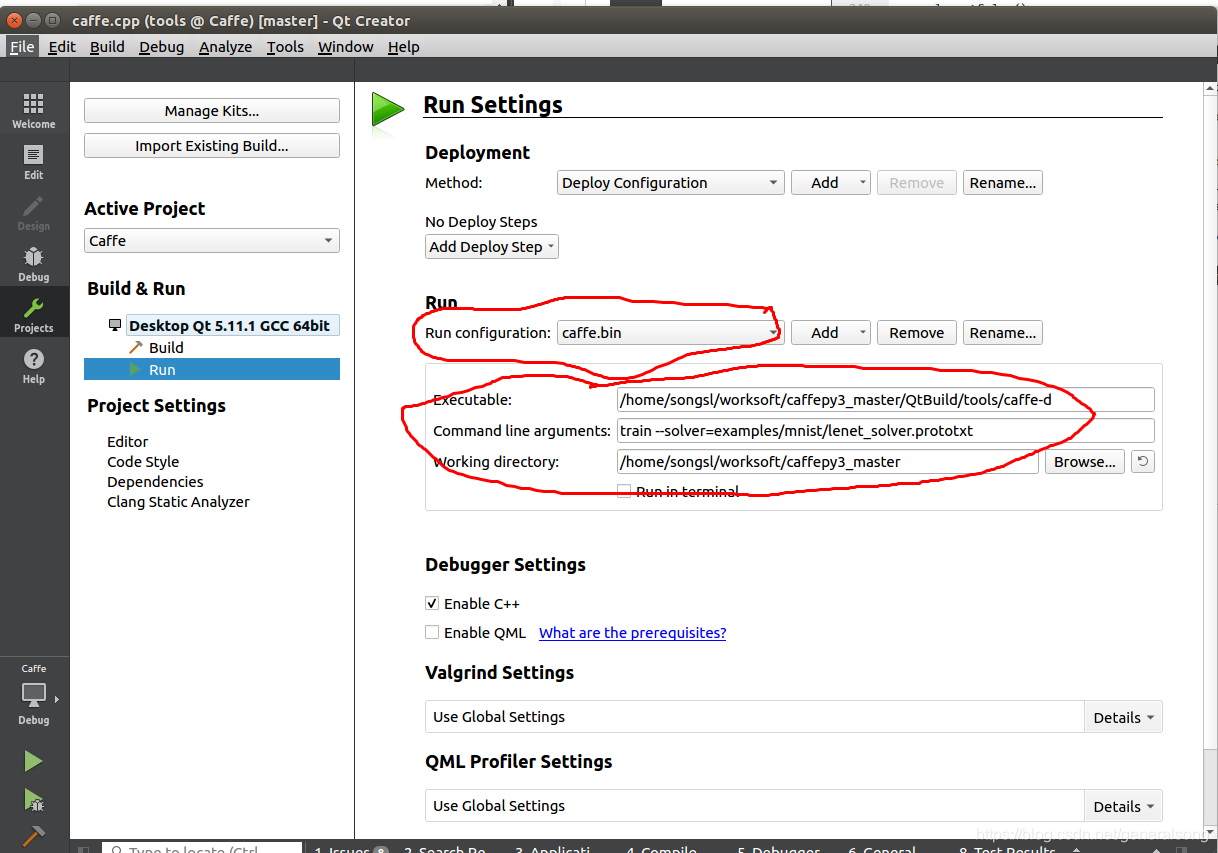 ubuntu1604 qt中配置调试caffe_bvlcqt-CSDN博客