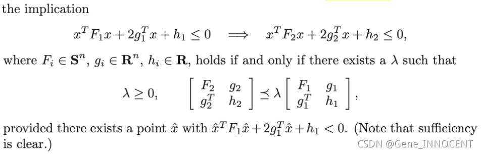 分块矩阵性质（Schur complement、S-procedure）-CSDN博客