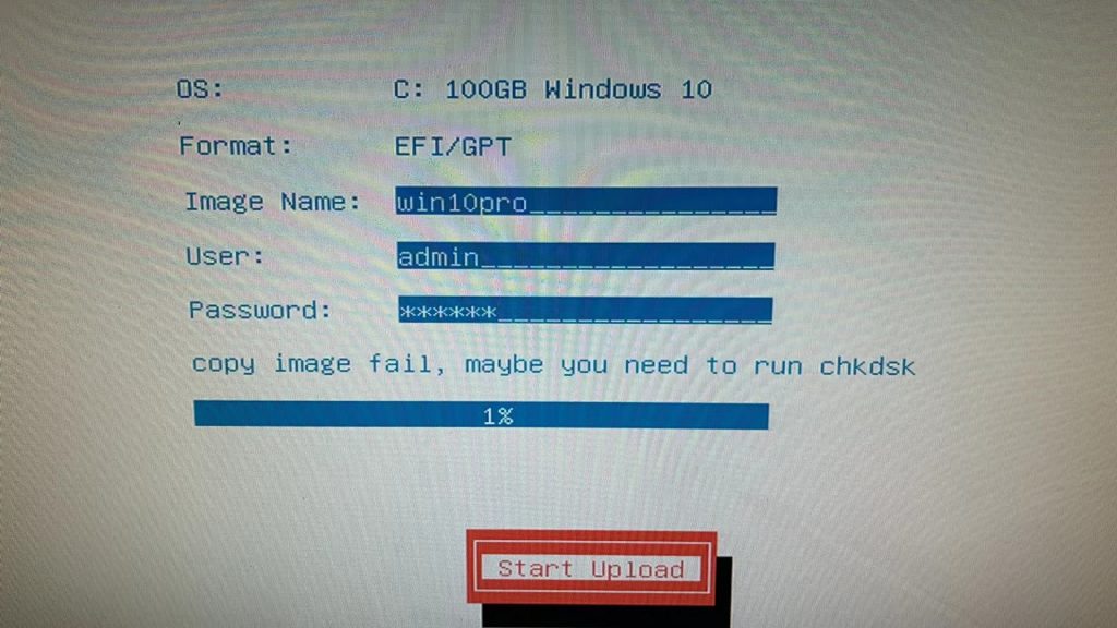 IDV在boot loader界面上传的时候提示“copy image fail,maybe you need to run chkdsk”字样_scan by file ...