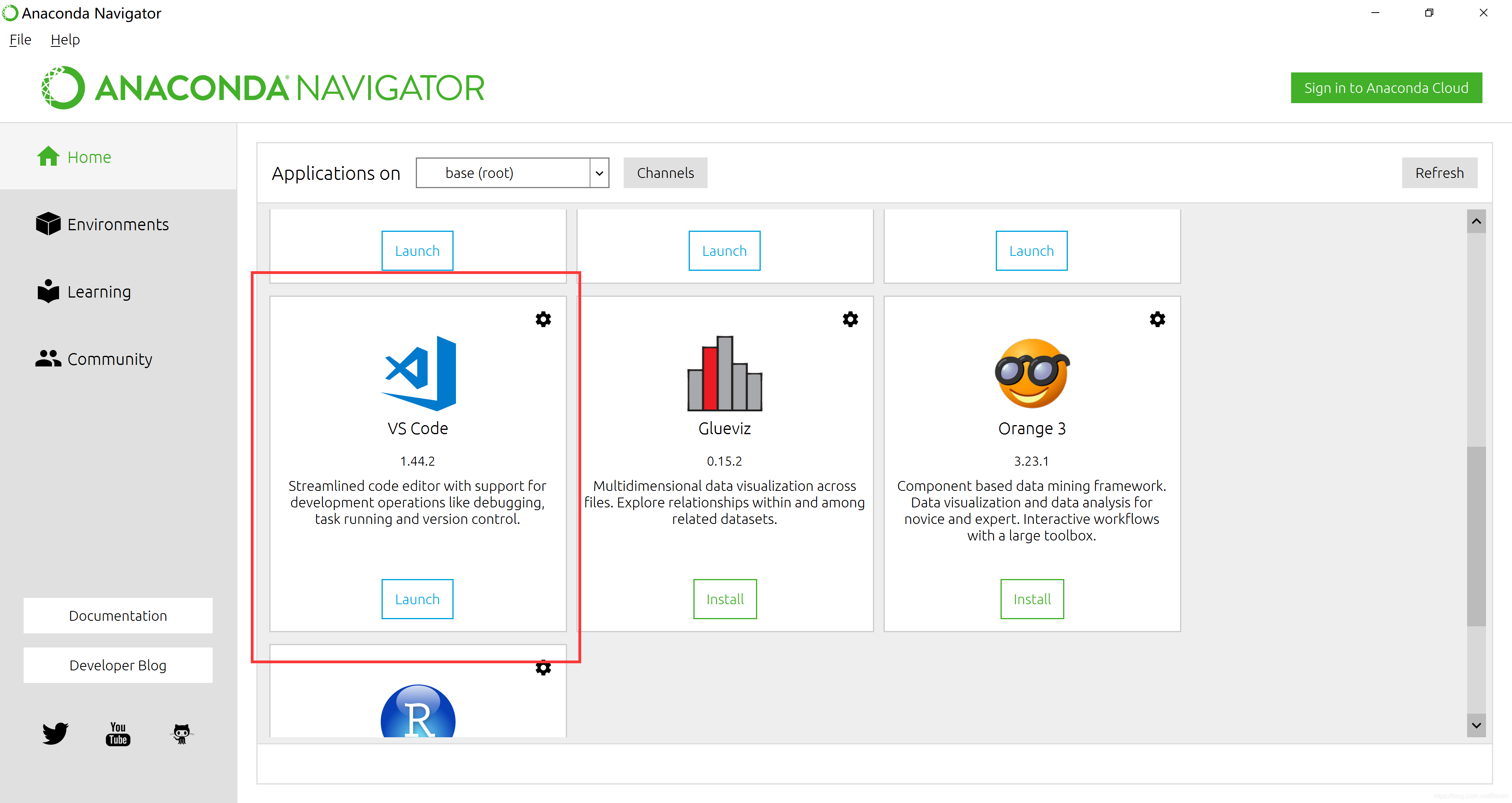 Anaconda主页(Home)中没有VS code的解决办法_anaconda navigator中没有vscode-CSDN博客