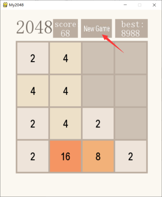 使用Pygame制作2048小游戏_pygame 2048-CSDN博客