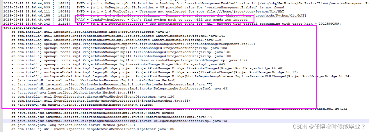 Pycharm无法添加Conda新建的虚拟环境，点击没反应，在idea.log文件中报错：CondaPythonLegacy - Can‘t find python path to use ...