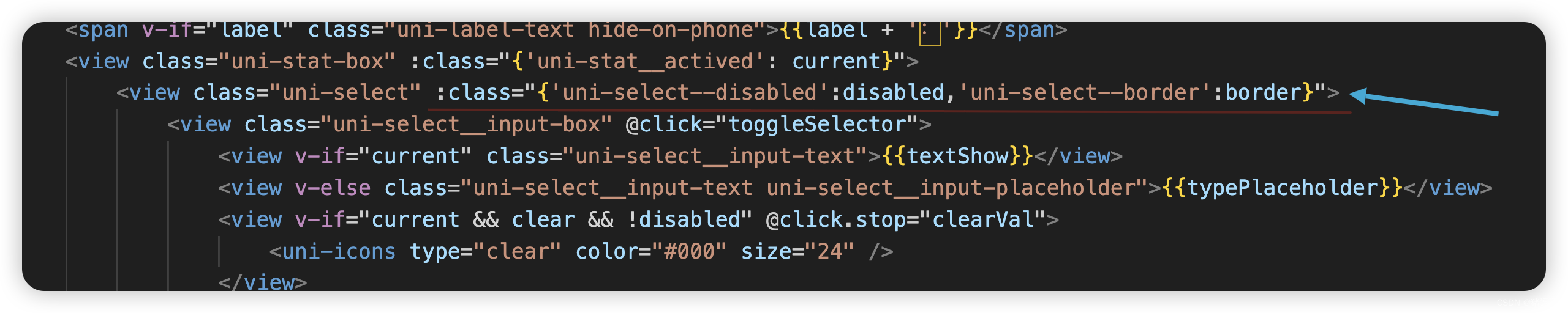 uniapp中uni-data-select下拉框组件如何去除边框_uni-data-select去除边框-CSDN博客