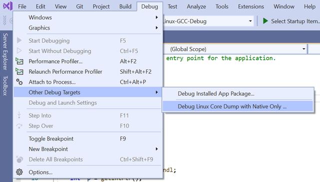 visual studio 怎么生成coredump文件_使用Visual Studio调试Core Dump-CSDN博客