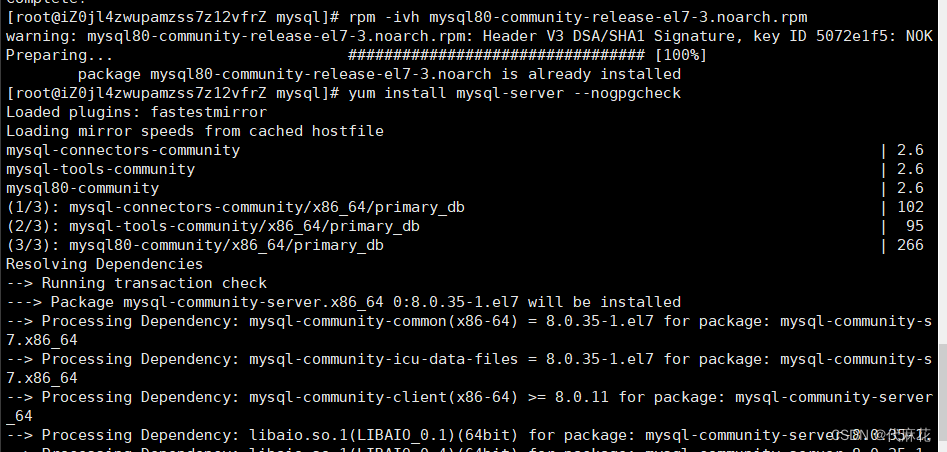 CentOS7配置python和django项目开发环境(MySQL8.0+python3.9)_centos7与python交互-CSDN博客