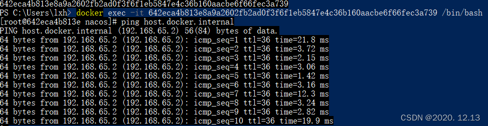 【基于windows desktop上的docker配置nacos，并采用宿主机访问】_主机访问虚拟机中的nacos-CSDN博客