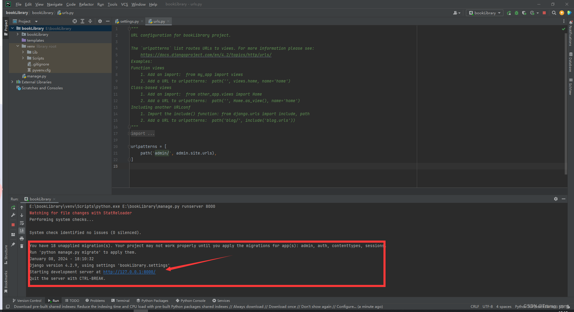 Django 4.2.7 ORM 连接MySQLServer 完成单表CRUD_mssql-django-CSDN博客