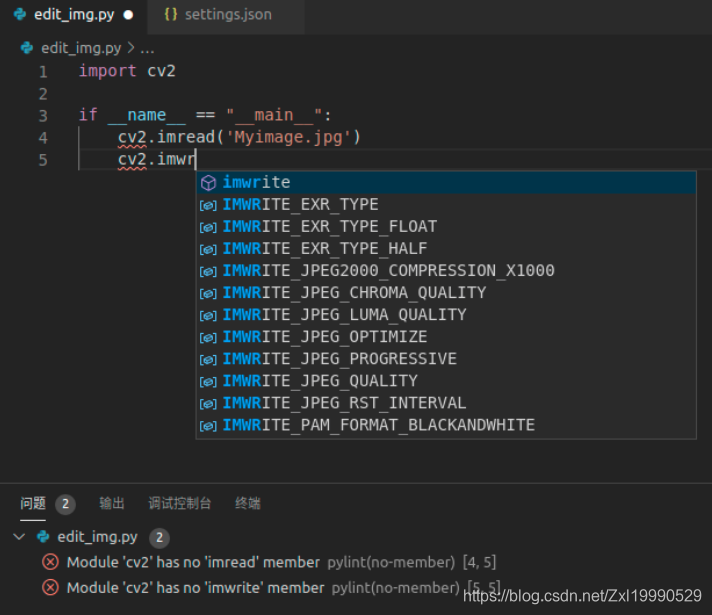 解决vscode下cv2不能自动补全的问题_vscode opencv-python cv2后没有补全-CSDN博客