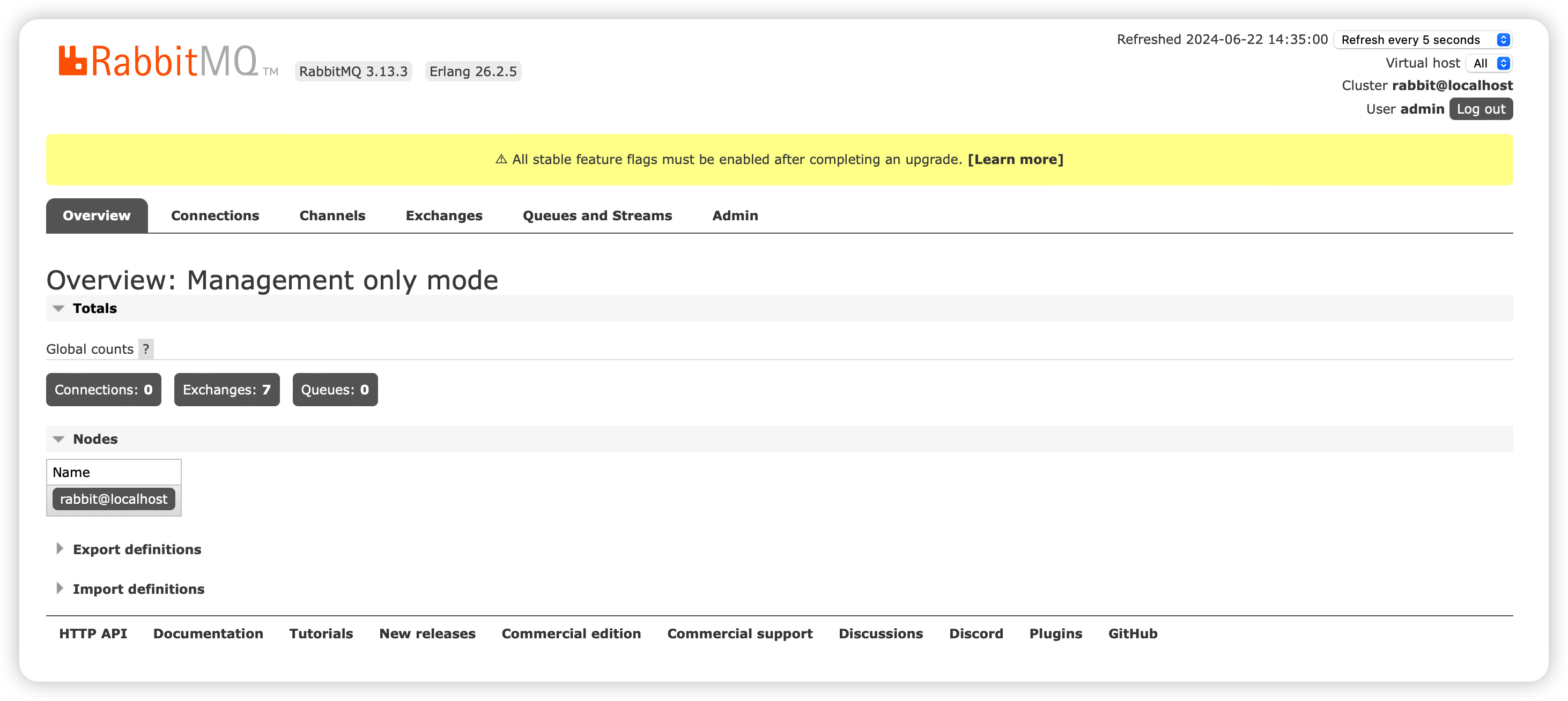 【RabbitMQ】使用手册_all stable feature flags must be enabled after com-CSDN博客