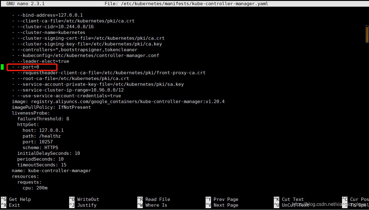 kubeadm安装k8s 组件controller-manager 和scheduler状态 Unhealthy_kube-system kube-controller-scheduler ...