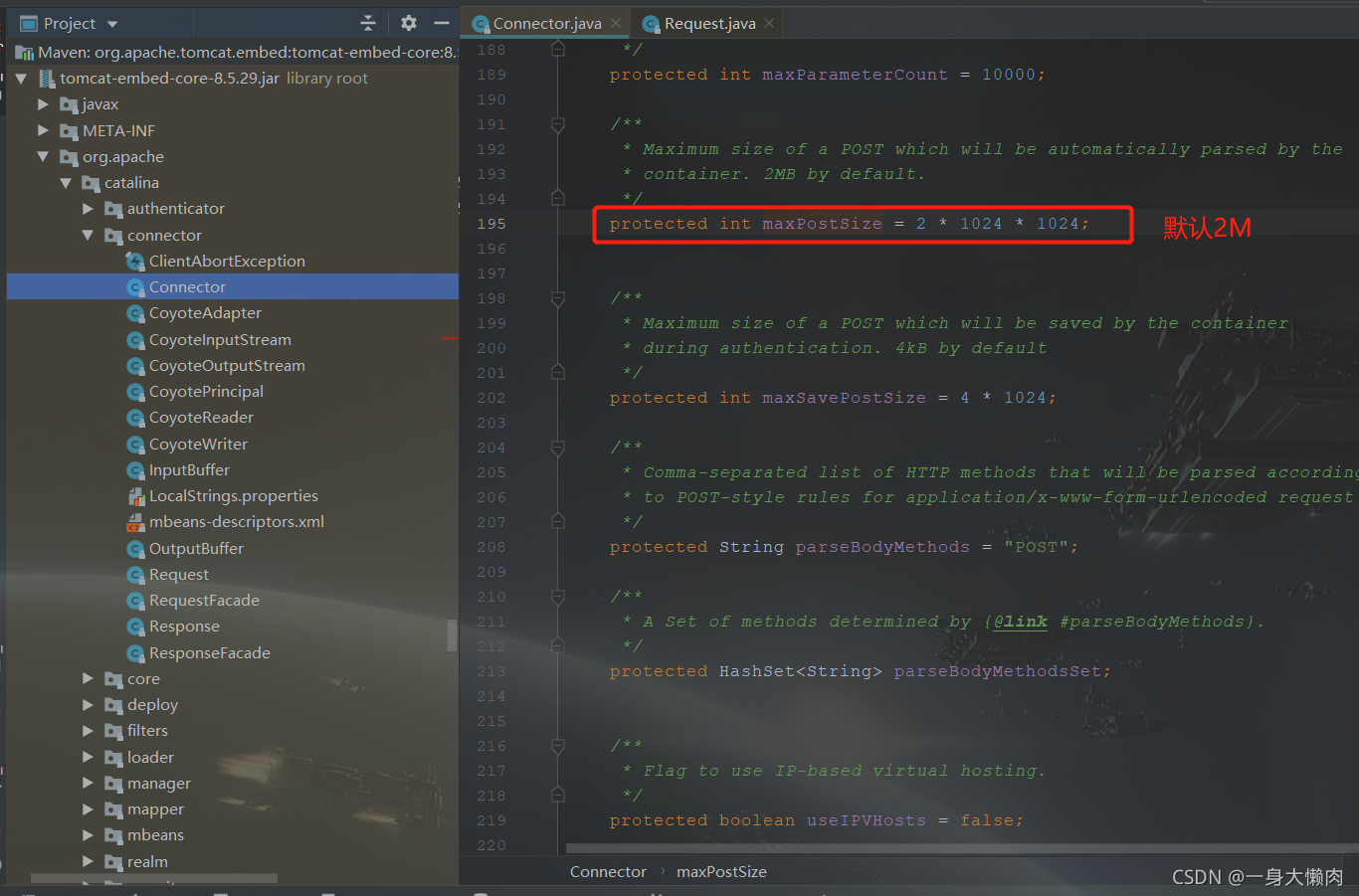 SpringBoot Post请求参数过长时,后台接收到数据为空_springboot 内置tomcat 请求大小限制-CSDN博客