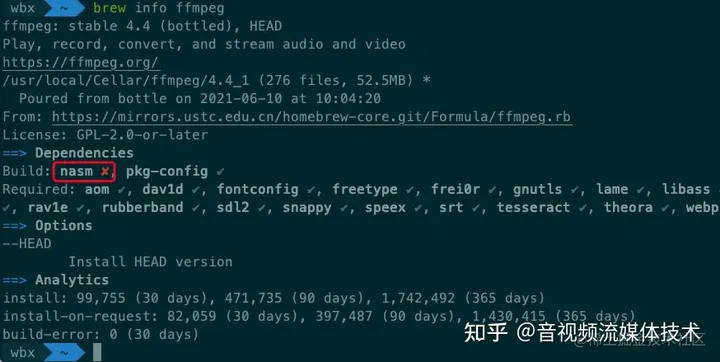 iOS中安装FFmpeg环境_ios ffmpeg-CSDN博客
