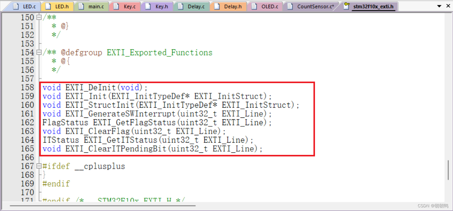 基于标准库的STM32——EXTI外部中断_stm32库函数法exti-CSDN博客