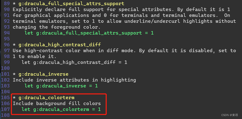 【vim】Dracula 配色设置_vim改字体和背景颜色-CSDN博客