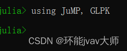 Julia语言安装JuMP包及GLPK包及运行-CSDN博客
