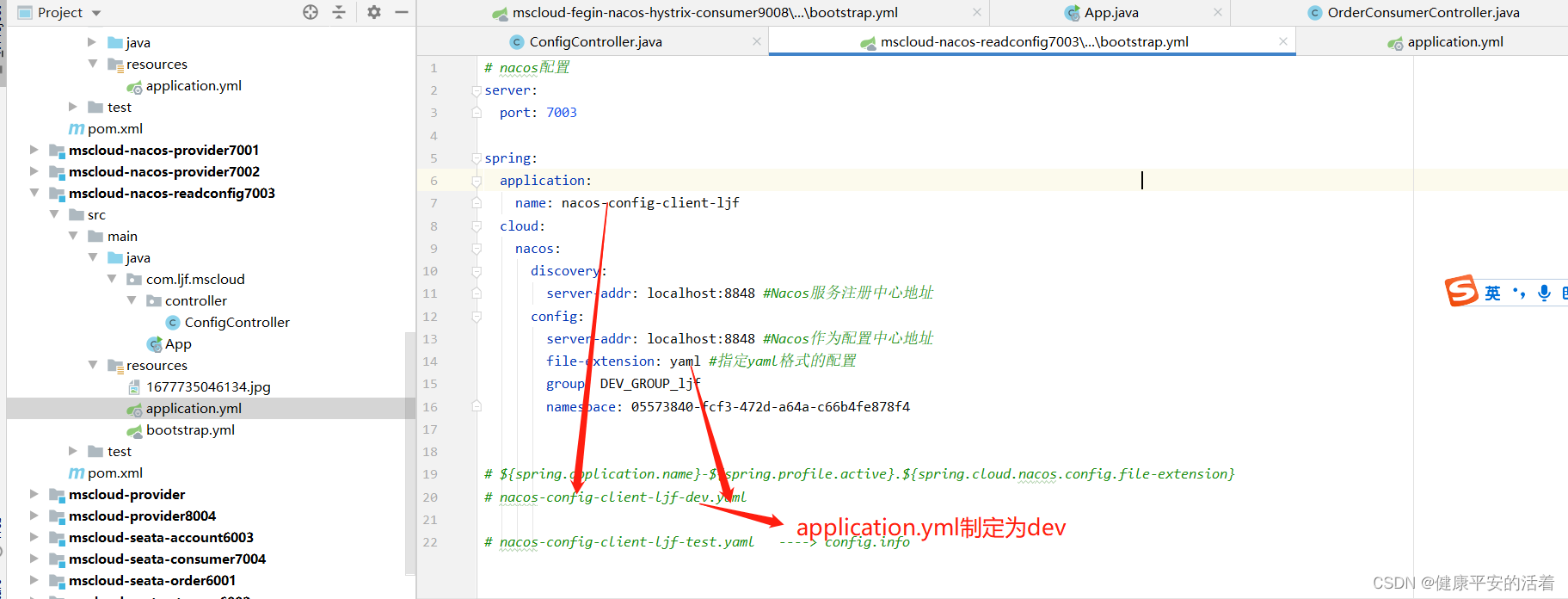 springcloud3 Nacos中配置中心config内容获取与配置(namespace,group,dataId)_spring.cloud.nacos.config.namespace ...