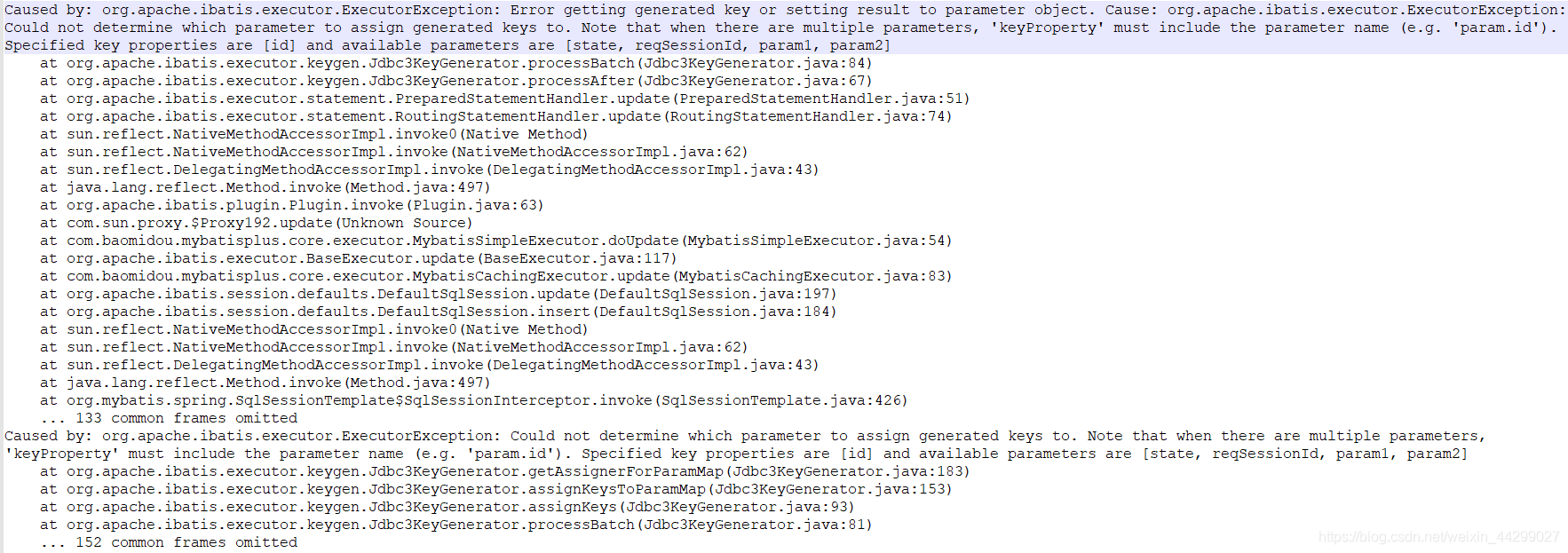 【MySQL异常】ExecutorException: Error getting generated key or setting result to parameter object-CSDN博客