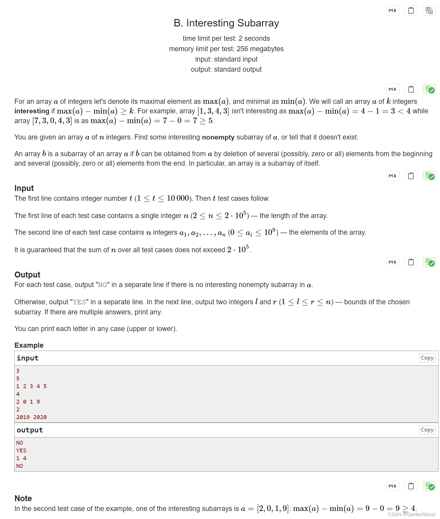 Interesting Subarray（Good Bye 2019）-CSDN博客