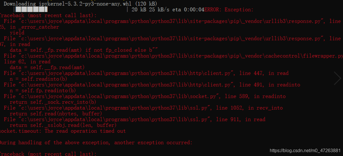 windows安装ipython方法及报错处理_cmd安装ipython失败-CSDN博客