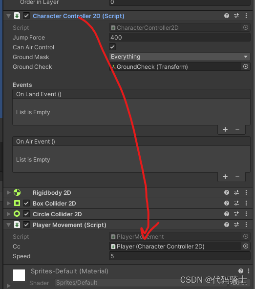 Unity笔记（4）：Character Controller Move【2D】_unity movecharacter-CSDN博客