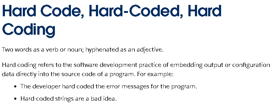 hard-coded strings are a bad idea.-CSDN博客