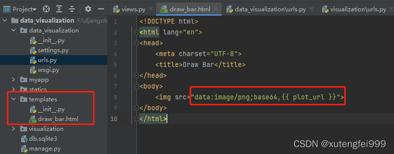 使用django实现plt.show()展示的图显示到前端页面_django plt.show()的图片在html展示-CSDN博客