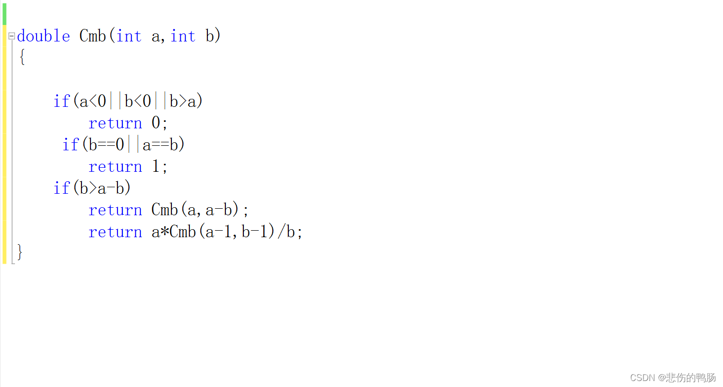PTA 6-1 求组合数(高效递归版)_java求组合数pta-CSDN博客