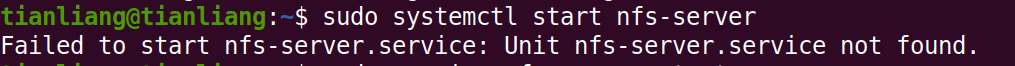 ubuntu配置nfs时Failed to start nfs-server.service: Unit nfs-server.service not found._failed to ...