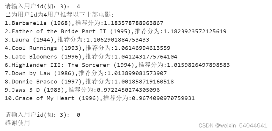 Python推荐系统算法实现 基于用户协同过滤算法python 推荐算法 Csdn博客 2796