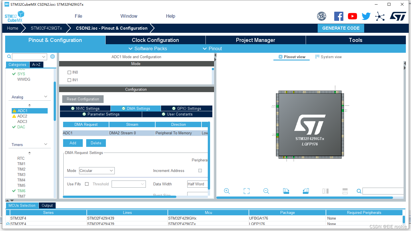 STM32CubeMx DAC DMA输出+显示正弦波+ADC采集+SeriaPlot图形化串口使用（充当示波器看波形）-CSDN博客