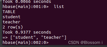 大数据技术原理及应用课实验3 ：熟悉常用的HBase操作-CSDN博客