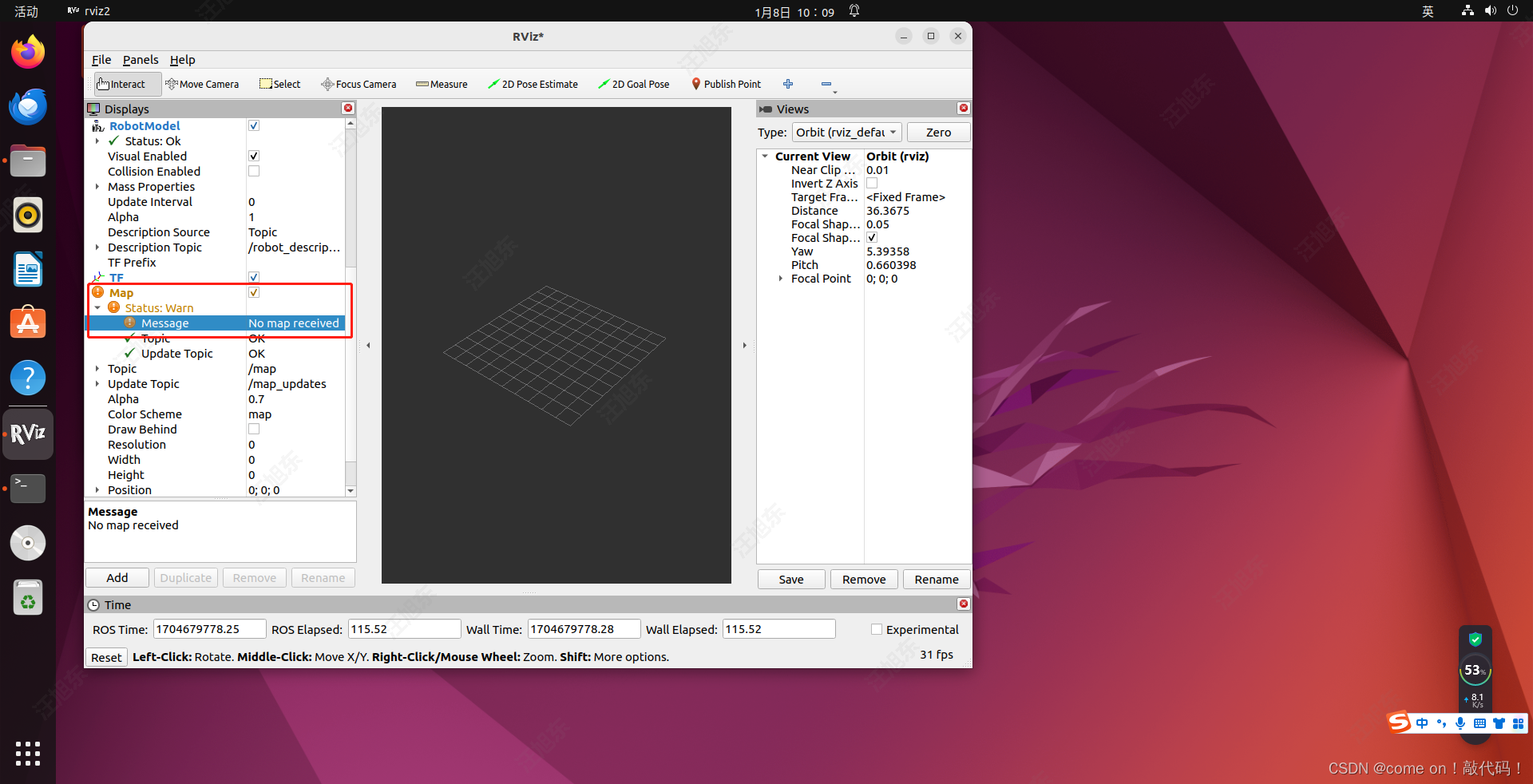 ros2的nav2_map_server在导入pgm地图时，rviz2显示no map received-CSDN博客