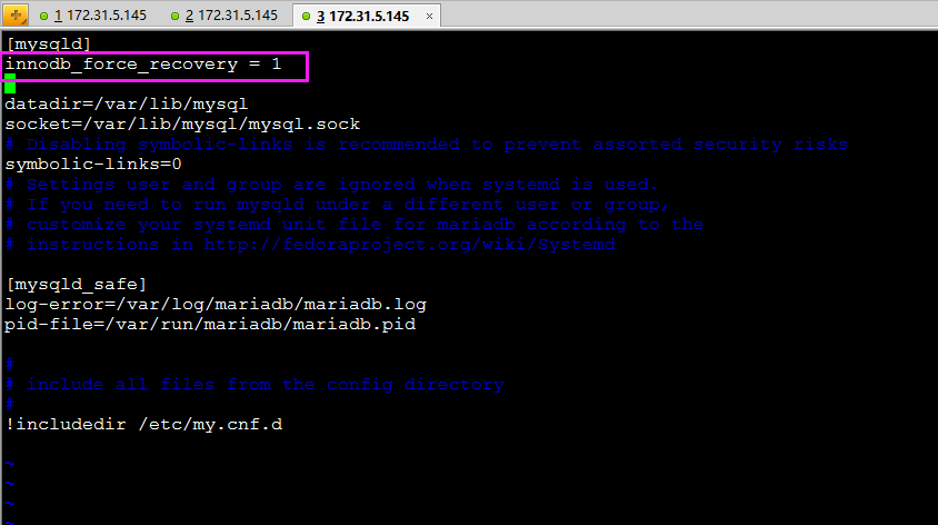 mysql(mariadb)启动报错数据恢复过程_it is also possible that your operating system has-CSDN博客