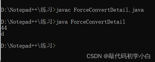Java基础:强制类型转换与字符操作示例 Csdn博客