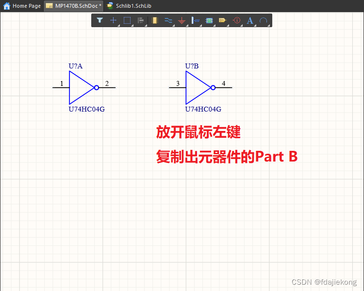第25课 绘制原理图——在原理图上放置元器件_schlib文件怎么添加到原理图里-CSDN博客