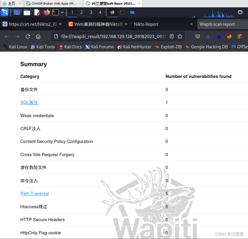 使用Nikto自动扫描-CSDN博客