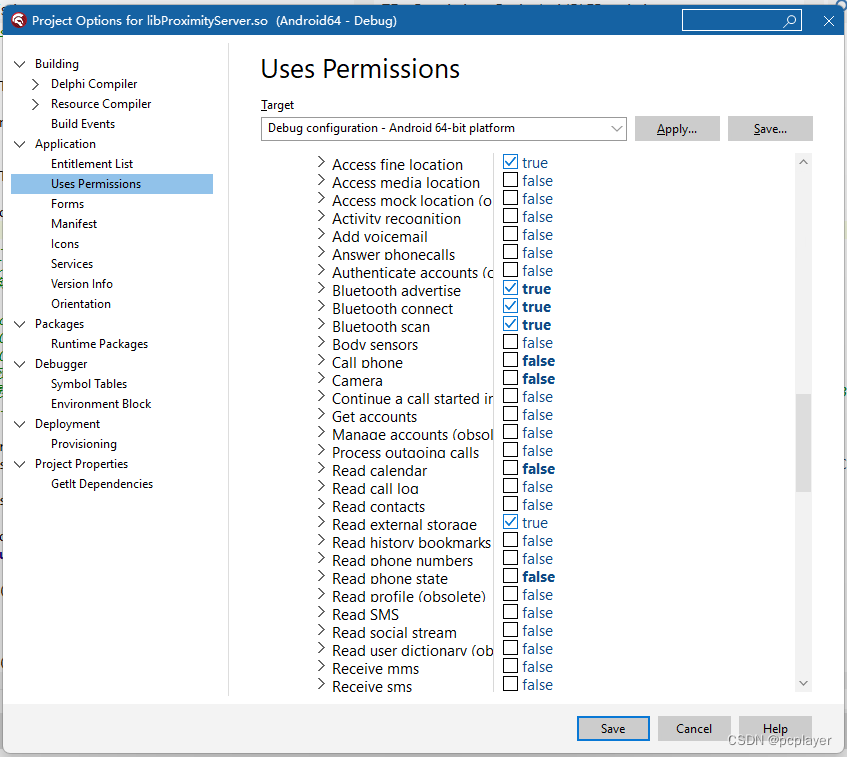 Delphi 11 安卓的蓝牙权限申请_delphi蓝牙-CSDN博客