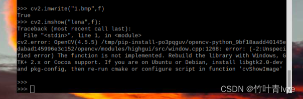 树莓派4B安装opencv-python_无法定位软件包 python-opencv-CSDN博客