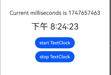 #跟着若城学鸿蒙# UI组件篇-TextClock及其属性_textclock组件-CSDN博客