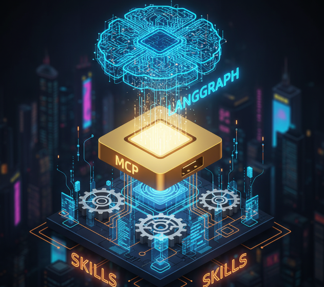 Agent 架构终极指南：一图看懂 Skills、MCP 与 LangGraph 的“三角关系”_langgraph skills-CSDN博客