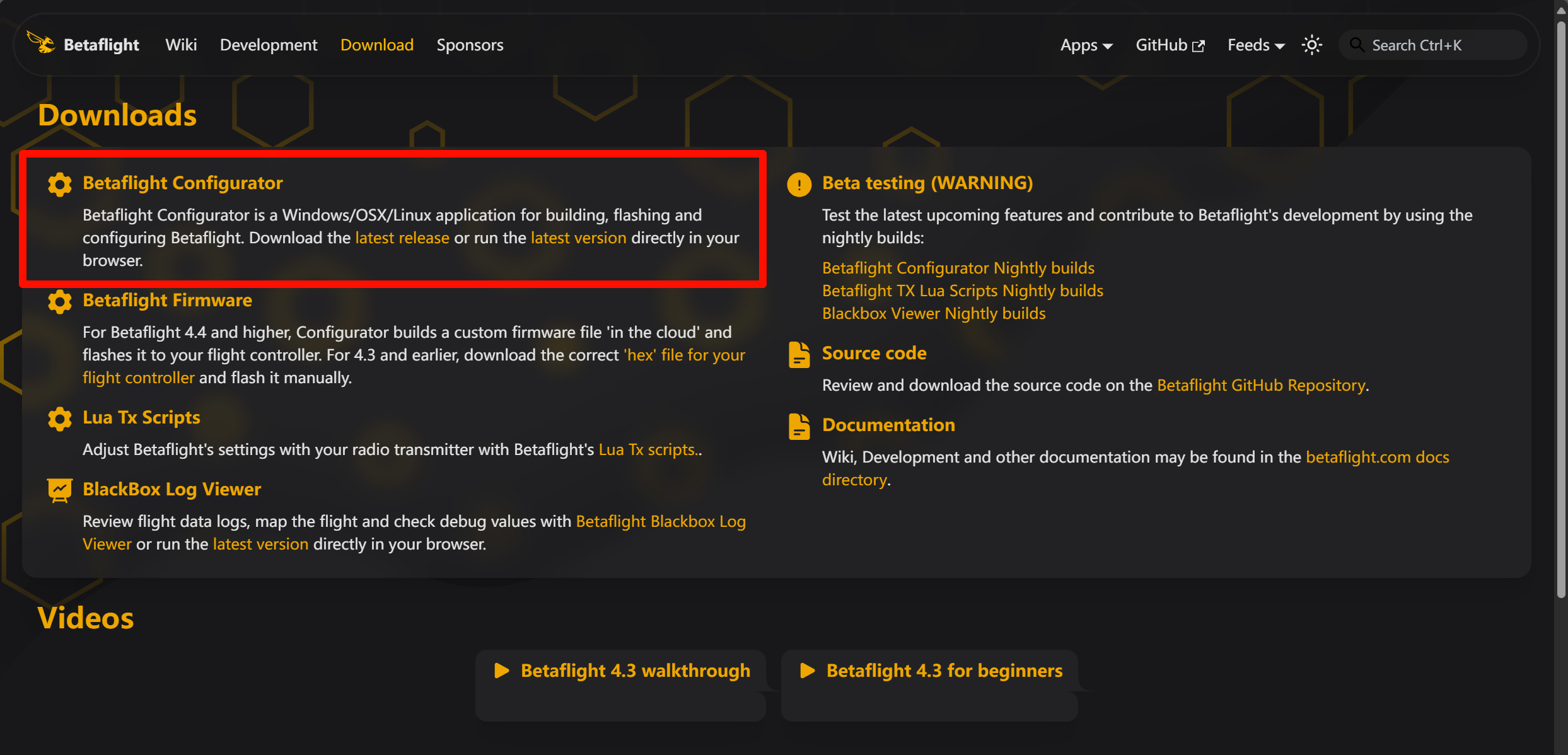 Betaflight配置器下载与安装指南_betaflight官网-CSDN博客