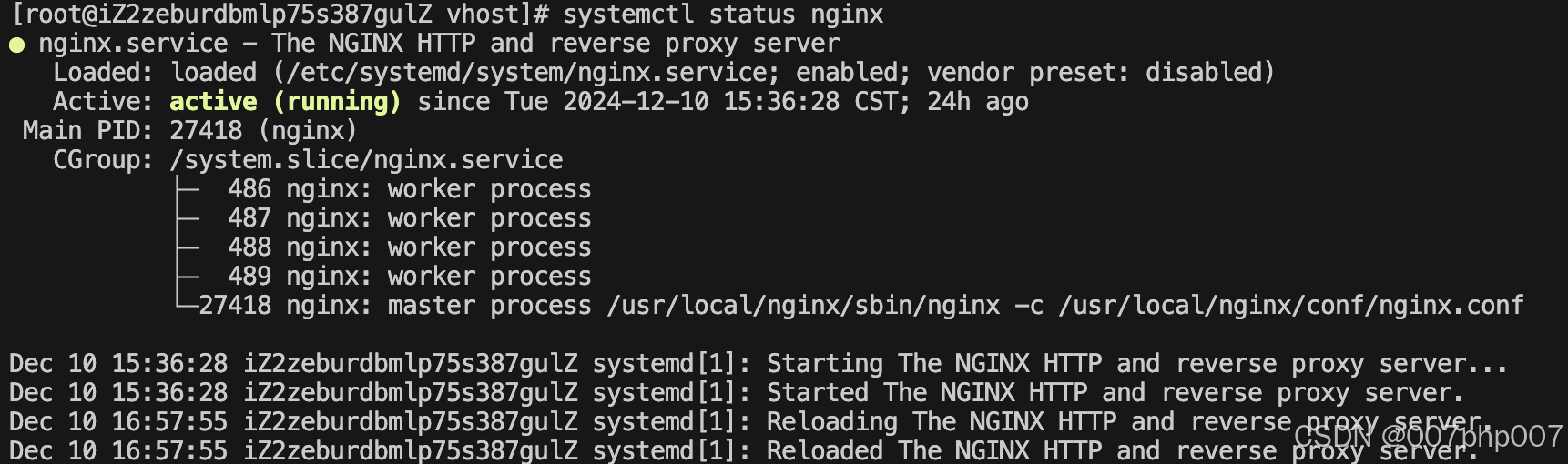 Nginx 通过systemctl管理,包括启动,停止,重启,平滑重启_systemctl restart nginx-CSDN博客