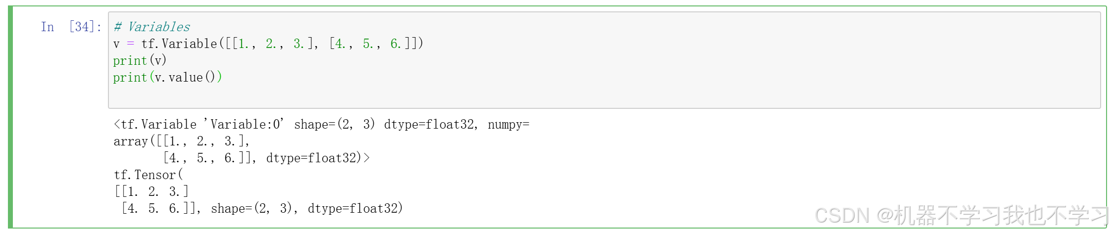 tensorflow学习记录2——创建常量、变量_tensorflow constant-CSDN博客