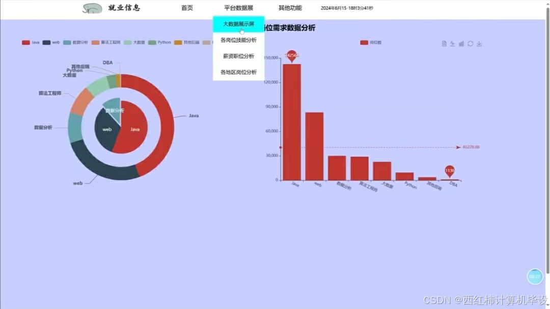 基于大数据 Python 计算机就业行情数据分析系统源码lw部署讲解数据库ppt Csdn博客